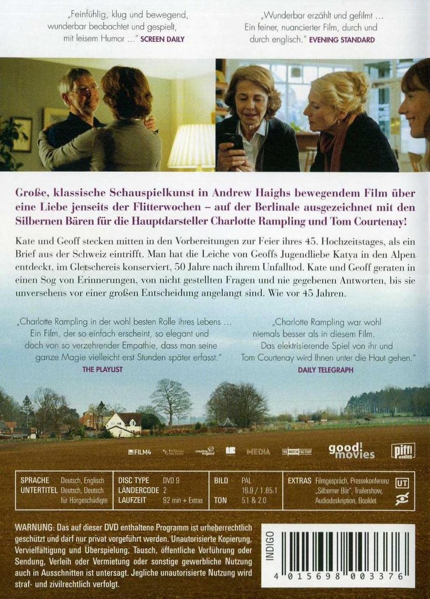 45 Years: DVD oder Blu-ray leihen - VIDEOBUSTER.de