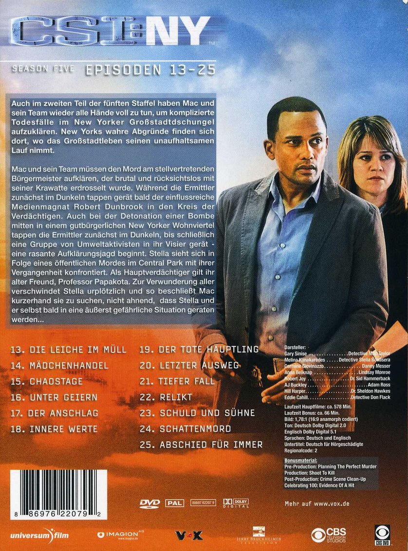 CSI: New York - Staffel 5: DVD oder Blu-ray leihen - VIDEOBUSTER.de