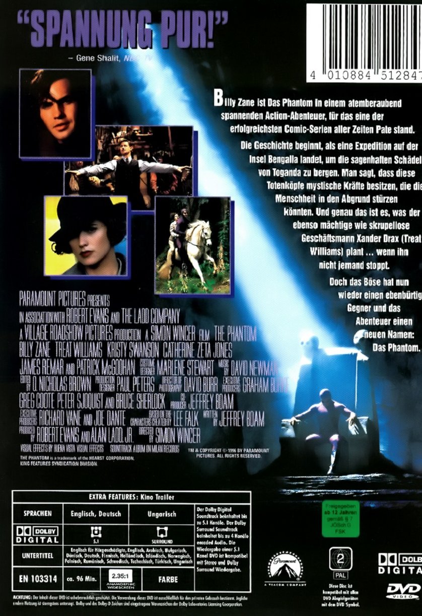 Das Phantom: DVD oder Blu-ray leihen - VIDEOBUSTER.de