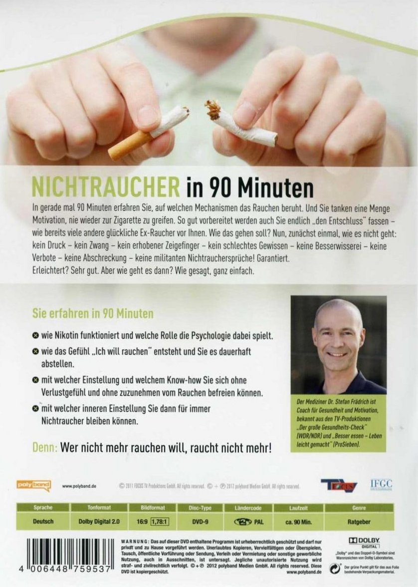 Nichtraucher in 90 Minuten: DVD oder Blu-ray leihen - VIDEOBUSTER.de