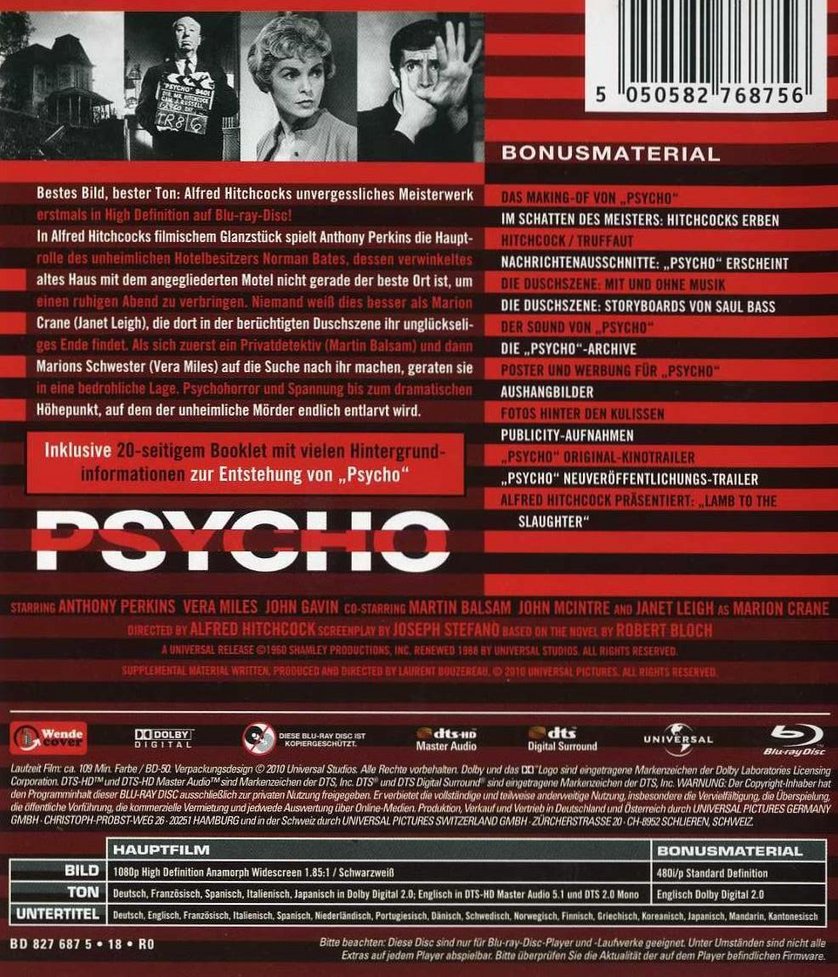 Psycho: DVD oder Blu-ray leihen - VIDEOBUSTER.de