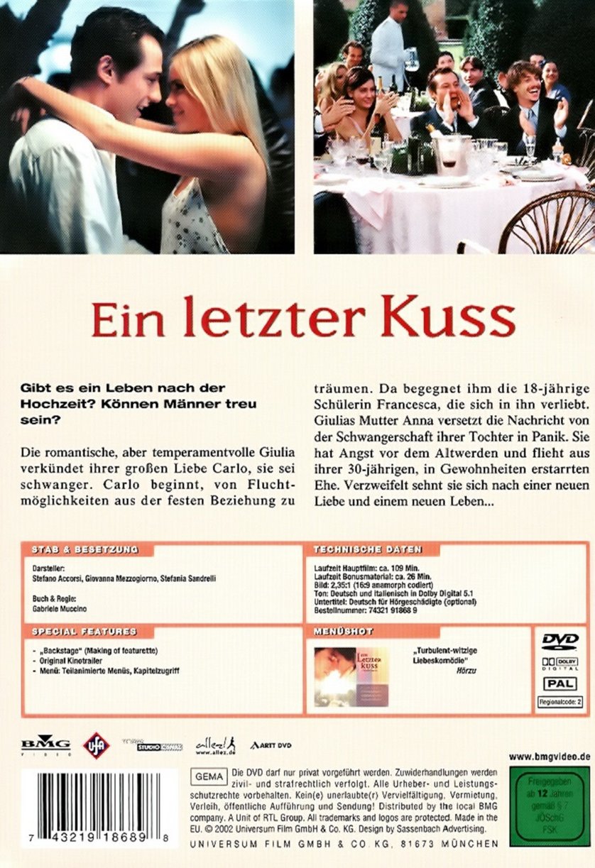 Ein letzter Kuss: DVD oder Blu-ray leihen - VIDEOBUSTER.de