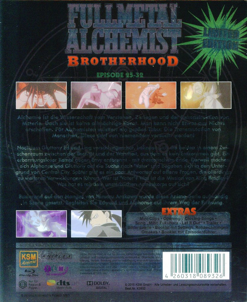 Fullmetal Alchemist - Brotherhood: DVD oder Blu-ray leihen - VIDEOBUSTER.de