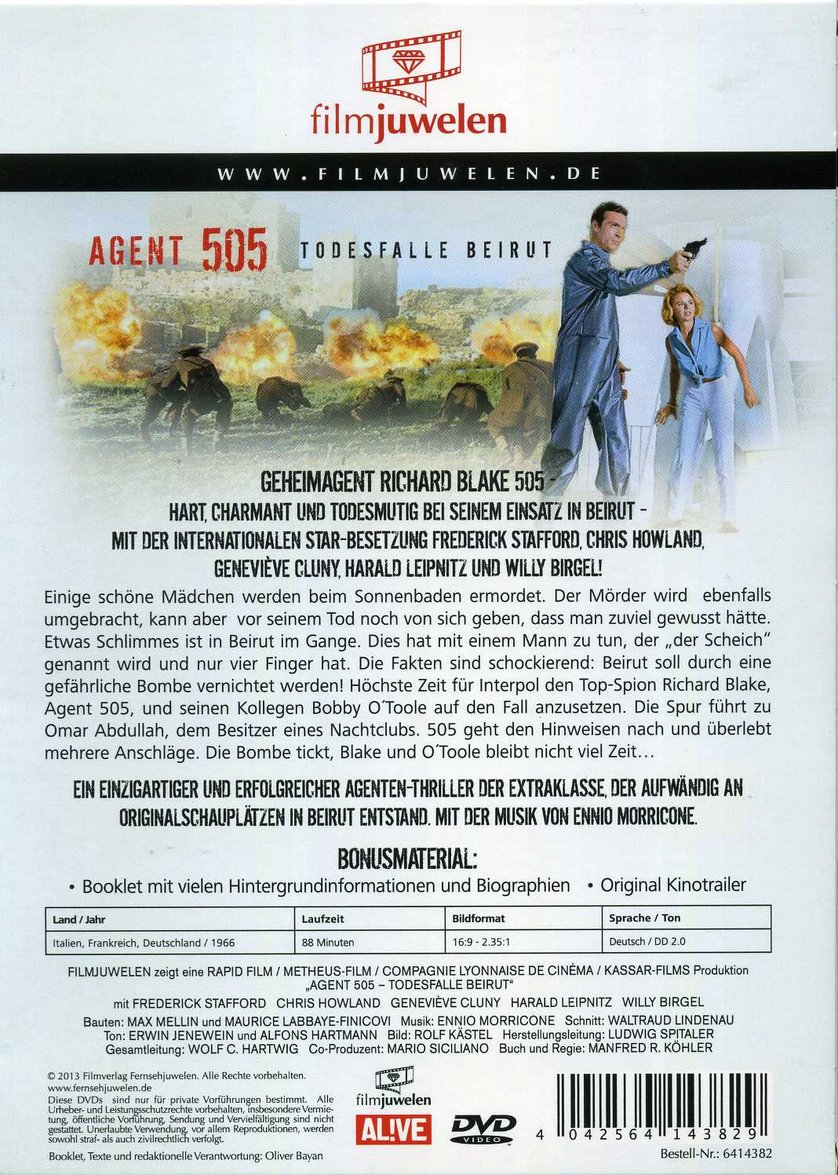Agent 505 - Todesfalle Beirut: DVD oder Blu-ray leihen - VIDEOBUSTER.de