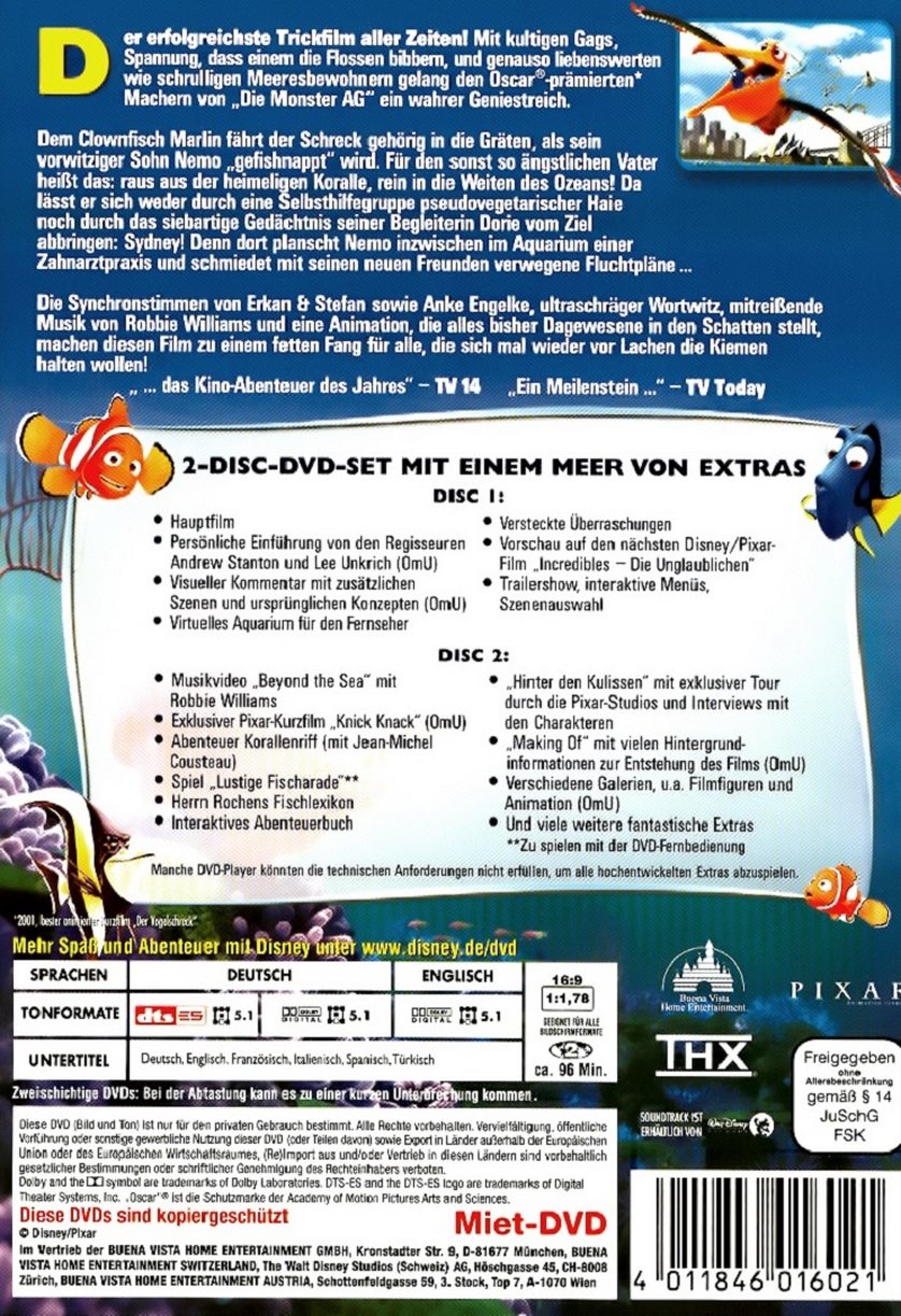 Findet Nemo: DVD oder Blu-ray leihen - VIDEOBUSTER.de