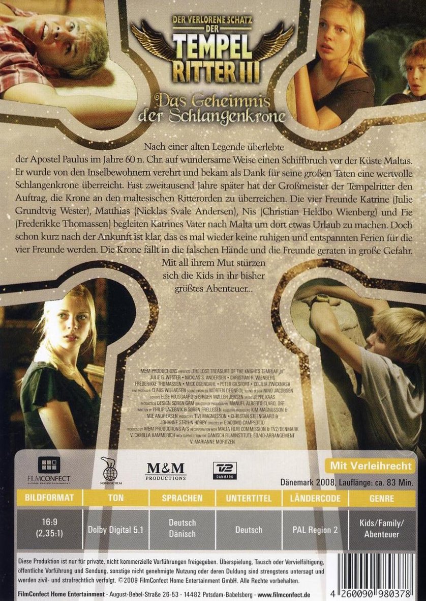 Der verlorene Schatz der Tempelritter 3: DVD oder Blu-ray leihen - VIDEOBUSTER.de