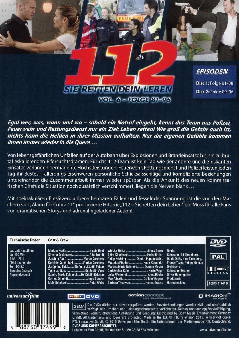 112 - Volume 6: DVD oder Blu-ray leihen - VIDEOBUSTER.de