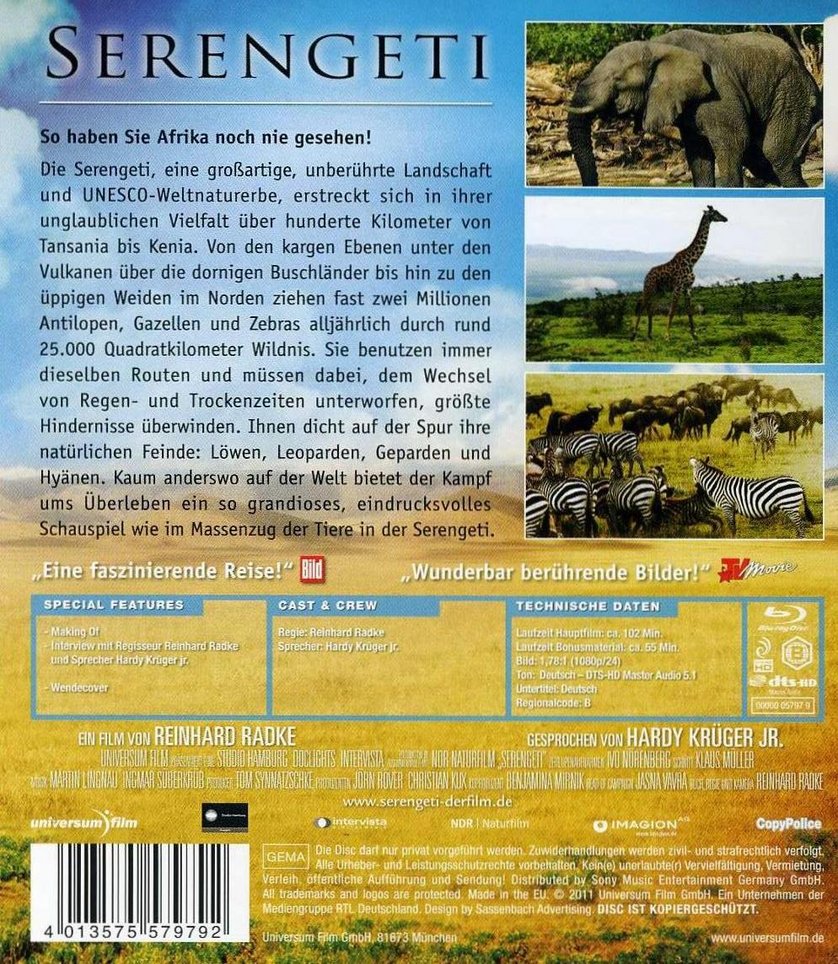 Serengeti: DVD, Blu-ray oder VoD leihen - VIDEOBUSTER.de