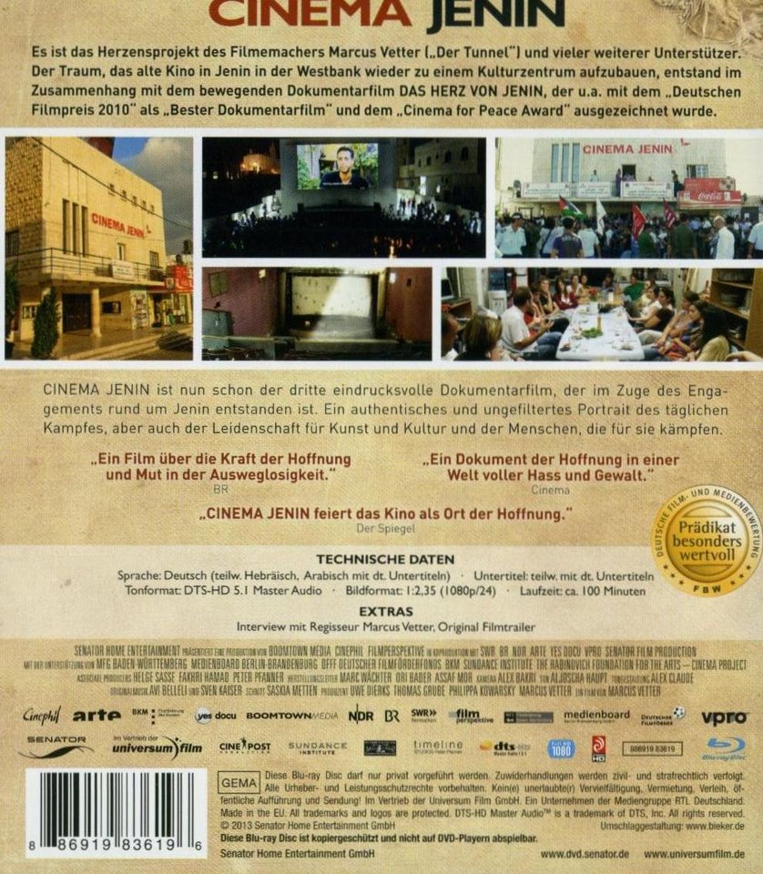 Cinema Jenin: DVD, Blu-ray oder VoD leihen - VIDEOBUSTER.de