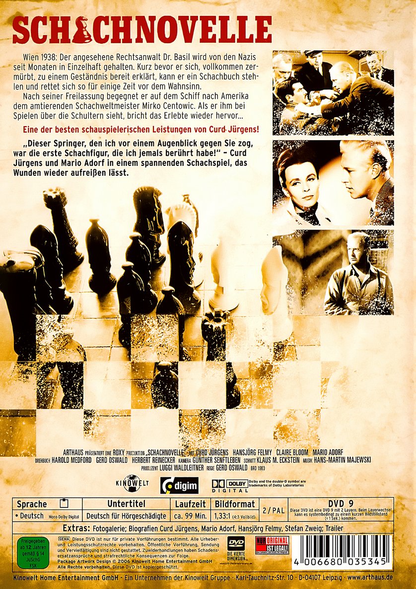 Schachnovelle: DVD oder Blu-ray leihen - VIDEOBUSTER.de