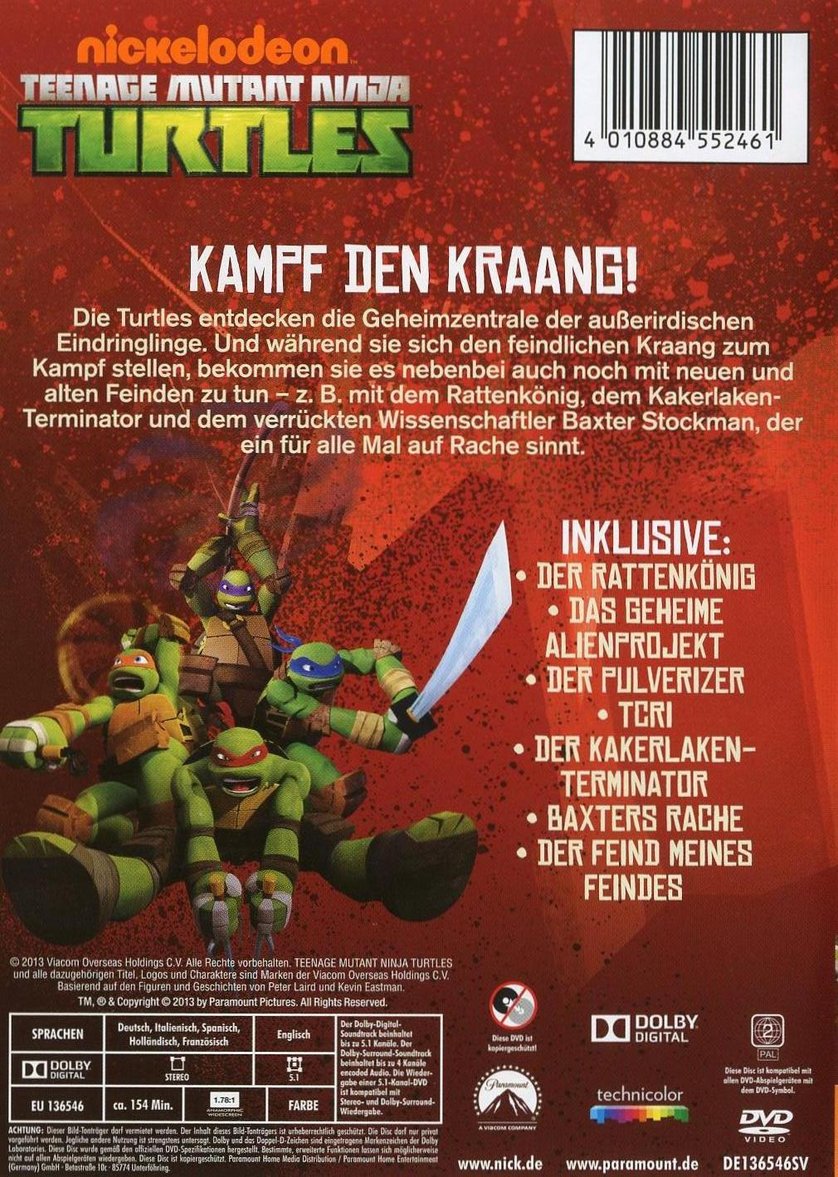 Teenage Mutant Ninja Turtles - Kraang Invasion: DVD oder Blu-ray leihen ...
