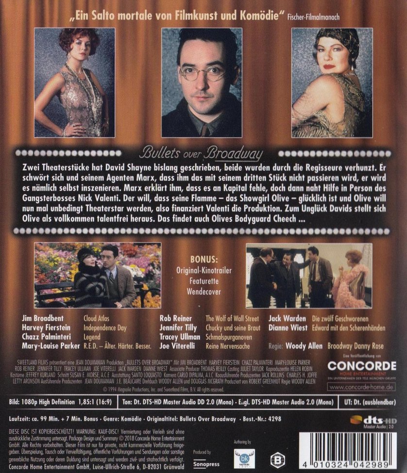 Bullets Over Broadway: DVD oder Blu-ray leihen - VIDEOBUSTER.de