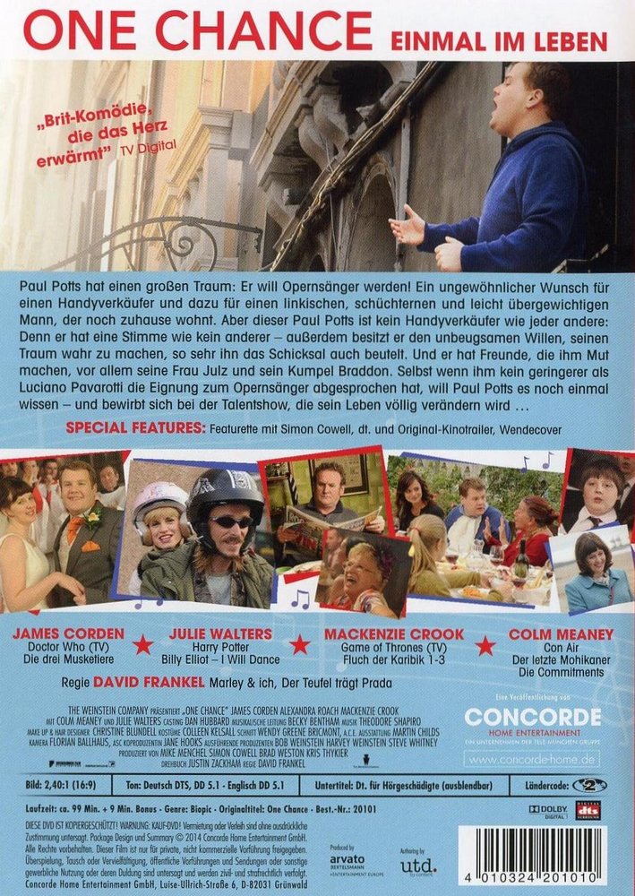 One Chance: DVD, Blu-ray oder VoD leihen - VIDEOBUSTER