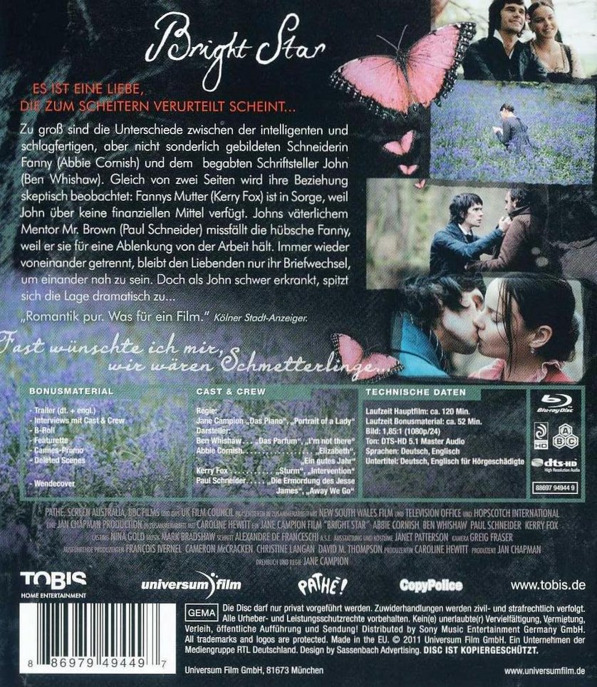 Bright Star: DVD oder Blu-ray leihen - VIDEOBUSTER.de