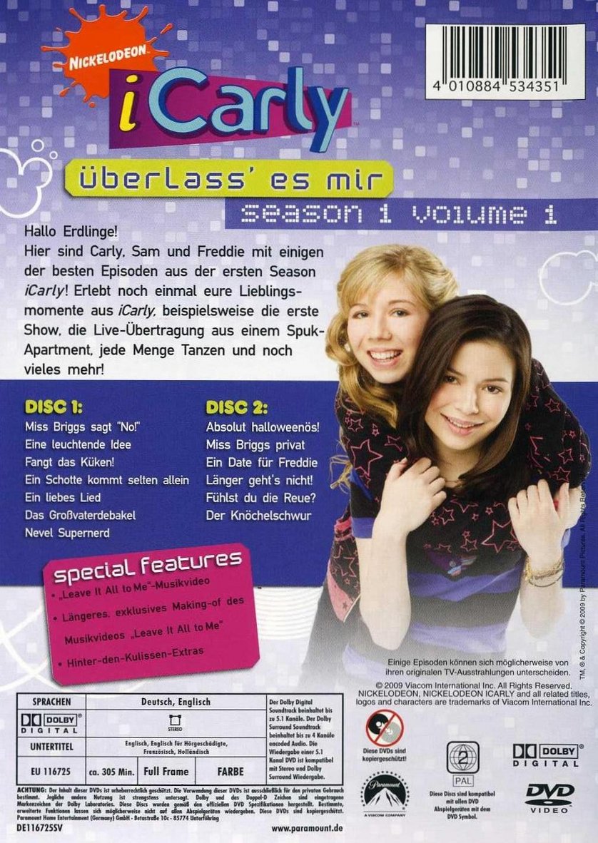 iCarly - Staffel 1: DVD oder Blu-ray leihen - VIDEOBUSTER.de