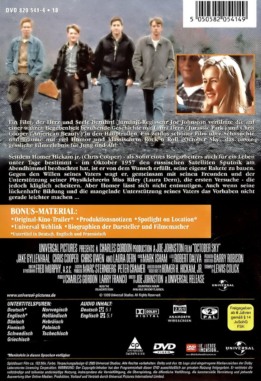October Sky: DVD oder Blu-ray leihen - VIDEOBUSTER.de