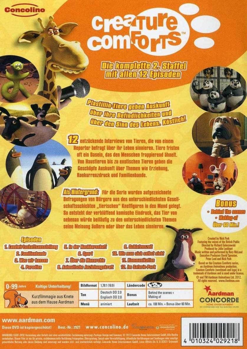 Creature Comforts - Staffel 2: DVD oder Blu-ray leihen - VIDEOBUSTER.de