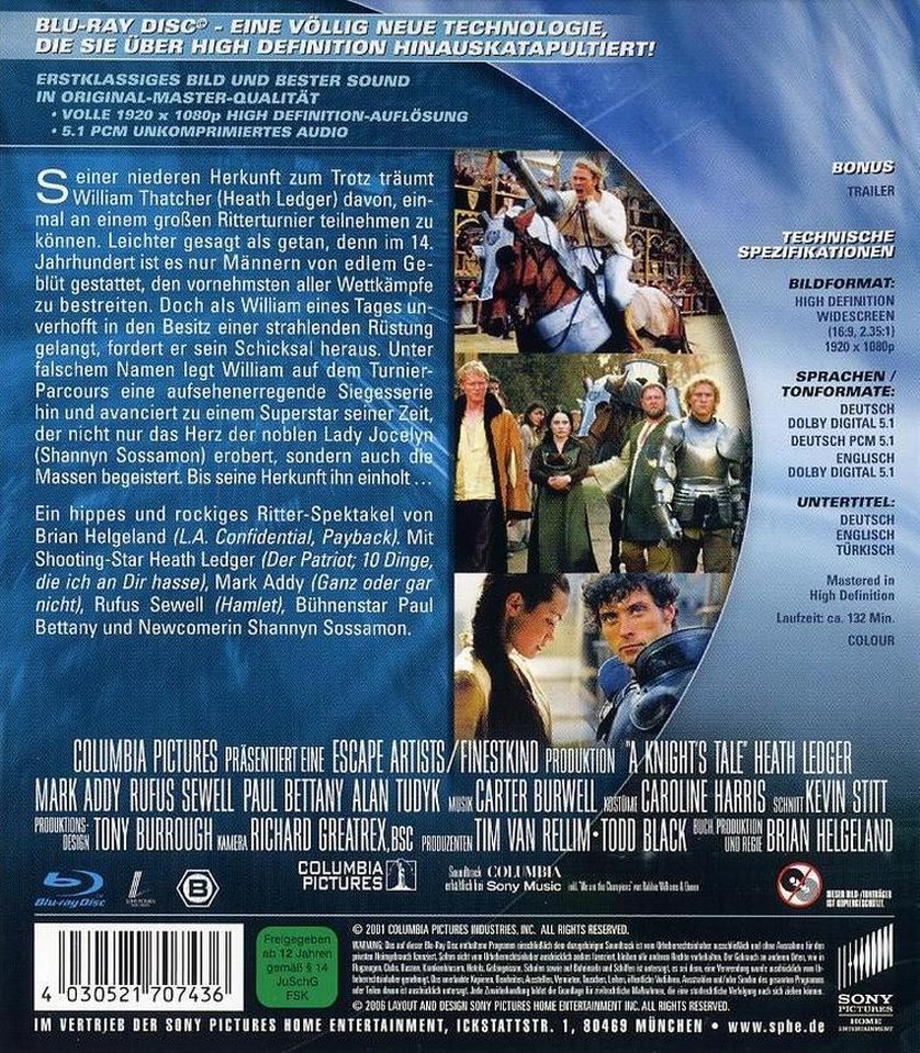 Ritter aus Leidenschaft: DVD oder Blu-ray leihen - VIDEOBUSTER.de