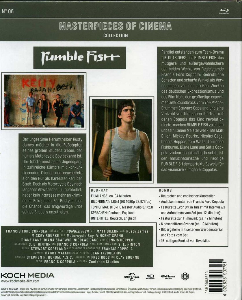 Rumble Fish: DVD oder Blu-ray leihen - VIDEOBUSTER.de