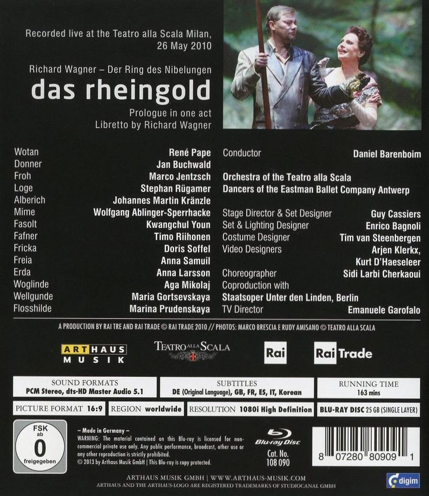 Richard Wagner - Das Rheingold (2010): DVD oder Blu-ray leihen ...