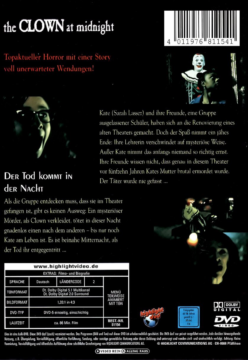 The Clown at Midnight: DVD oder Blu-ray leihen - VIDEOBUSTER.de
