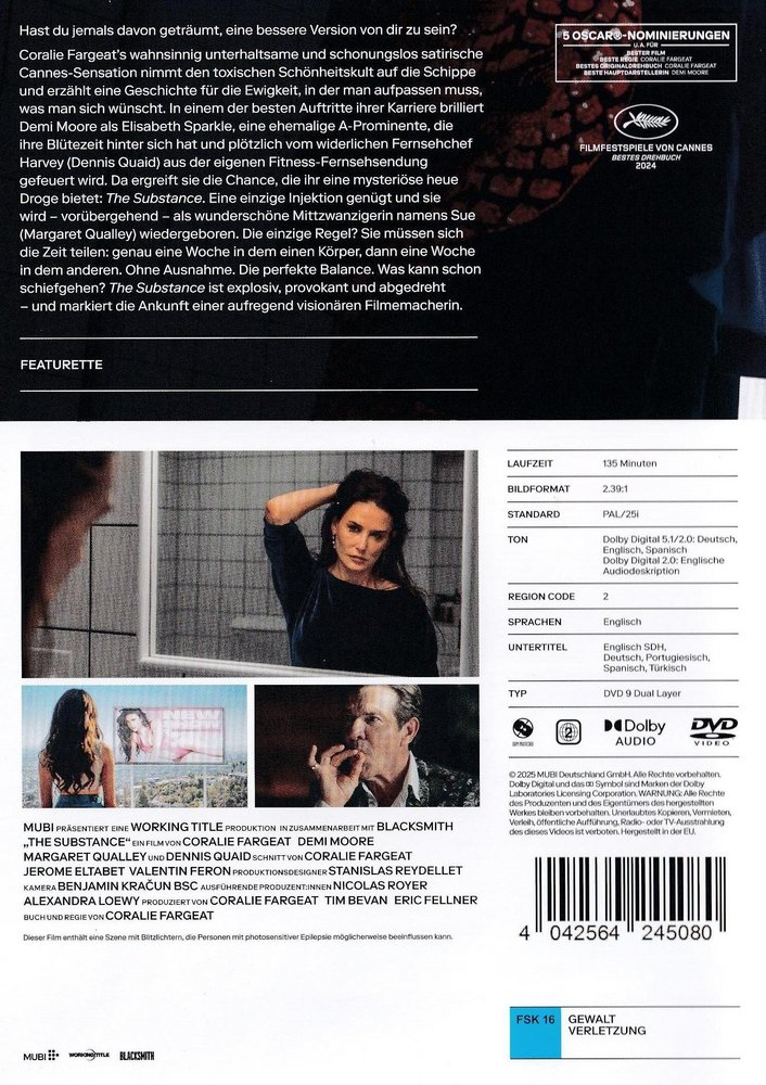 Jetzt The Substance (DVD), gebraucht kaufen
