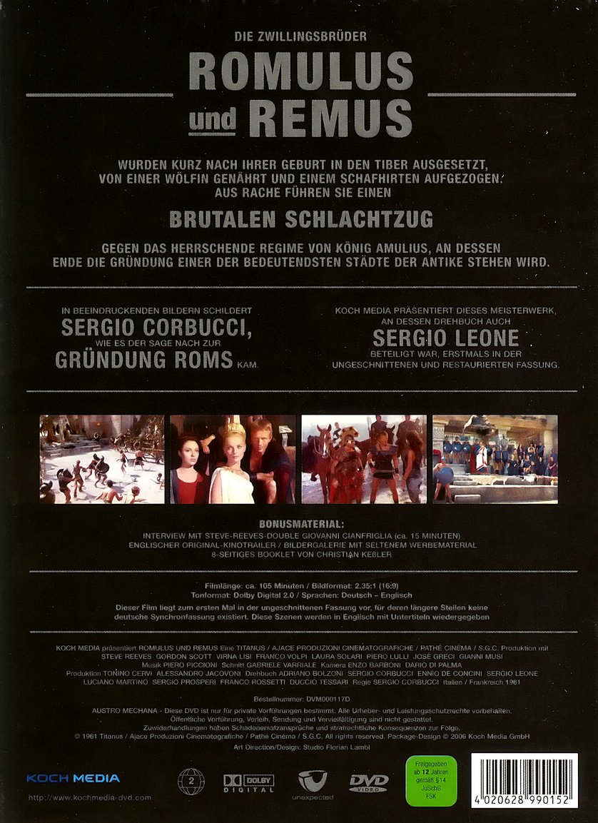 Romulus und Remus: DVD oder Blu-ray leihen - VIDEOBUSTER.de