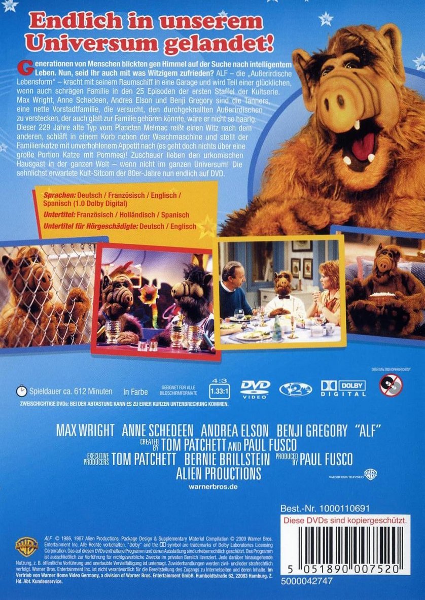 Alf - Staffel 1: DVD oder Blu-ray leihen - VIDEOBUSTER.de