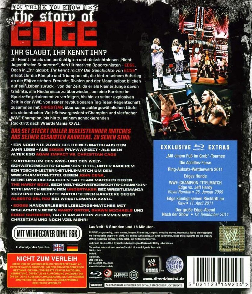 WWE - Die Geschichte von Edge: DVD oder Blu-ray leihen - VIDEOBUSTER.de