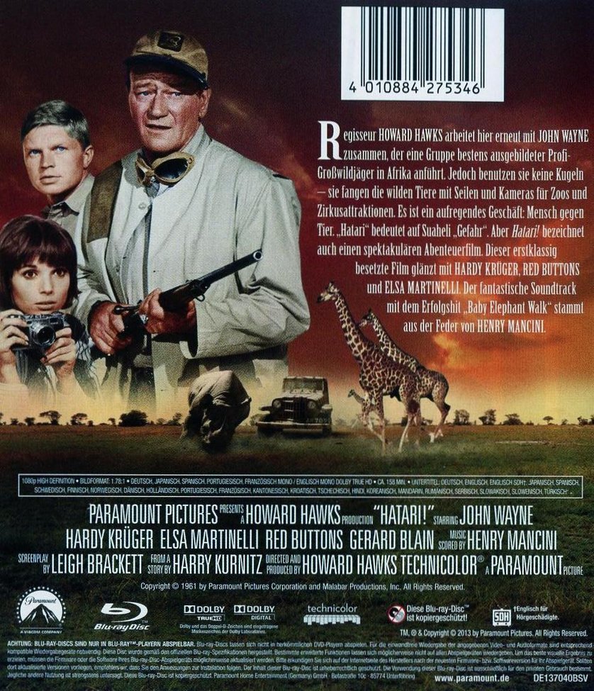 Hatari!: DVD oder Blu-ray leihen - VIDEOBUSTER.de
