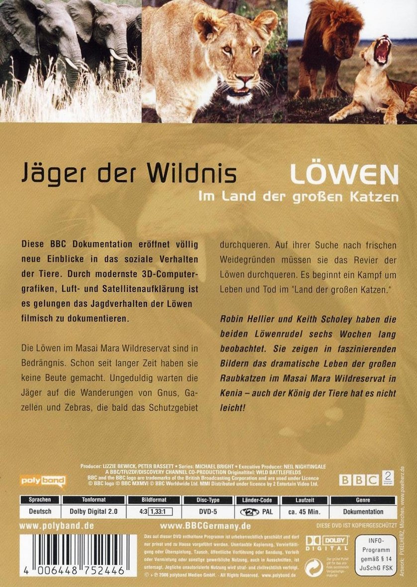 Jäger der Wildnis - Löwen: DVD oder Blu-ray leihen - VIDEOBUSTER.de