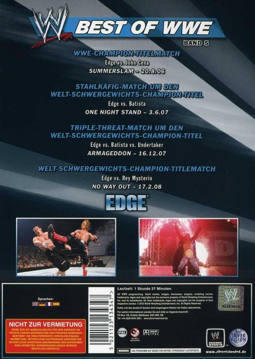 Best of WWE - Band 5: Edge: DVD oder Blu-ray leihen - VIDEOBUSTER.de