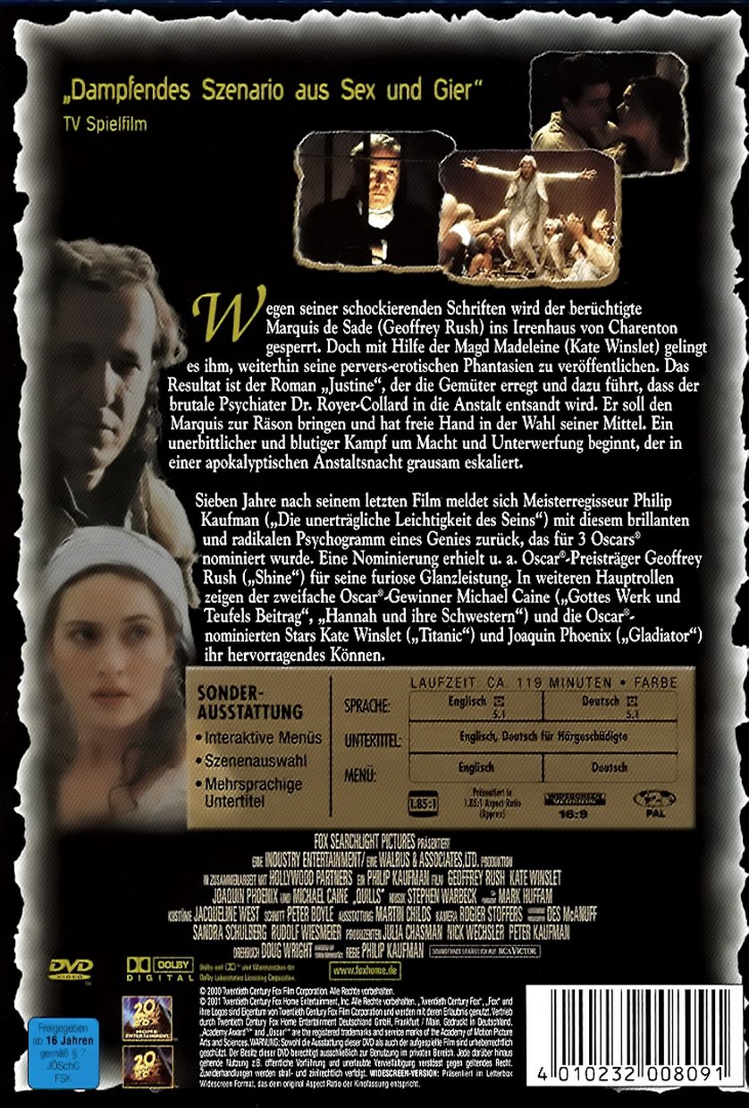 Quills: DVD oder Blu-ray leihen - VIDEOBUSTER.de