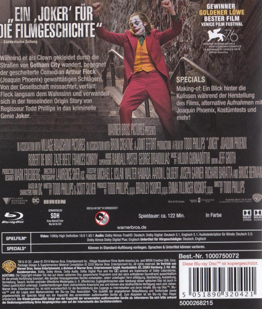 Joker: DVD, Blu-ray oder VoD leihen - VIDEOBUSTER.de