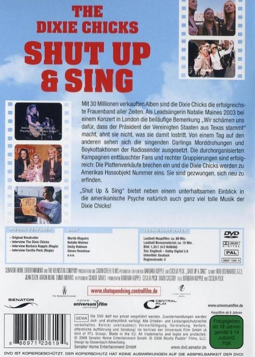 The Dixie Chicks - Shut Up & Sing: DVD oder Blu-ray leihen - VIDEOBUSTER.de