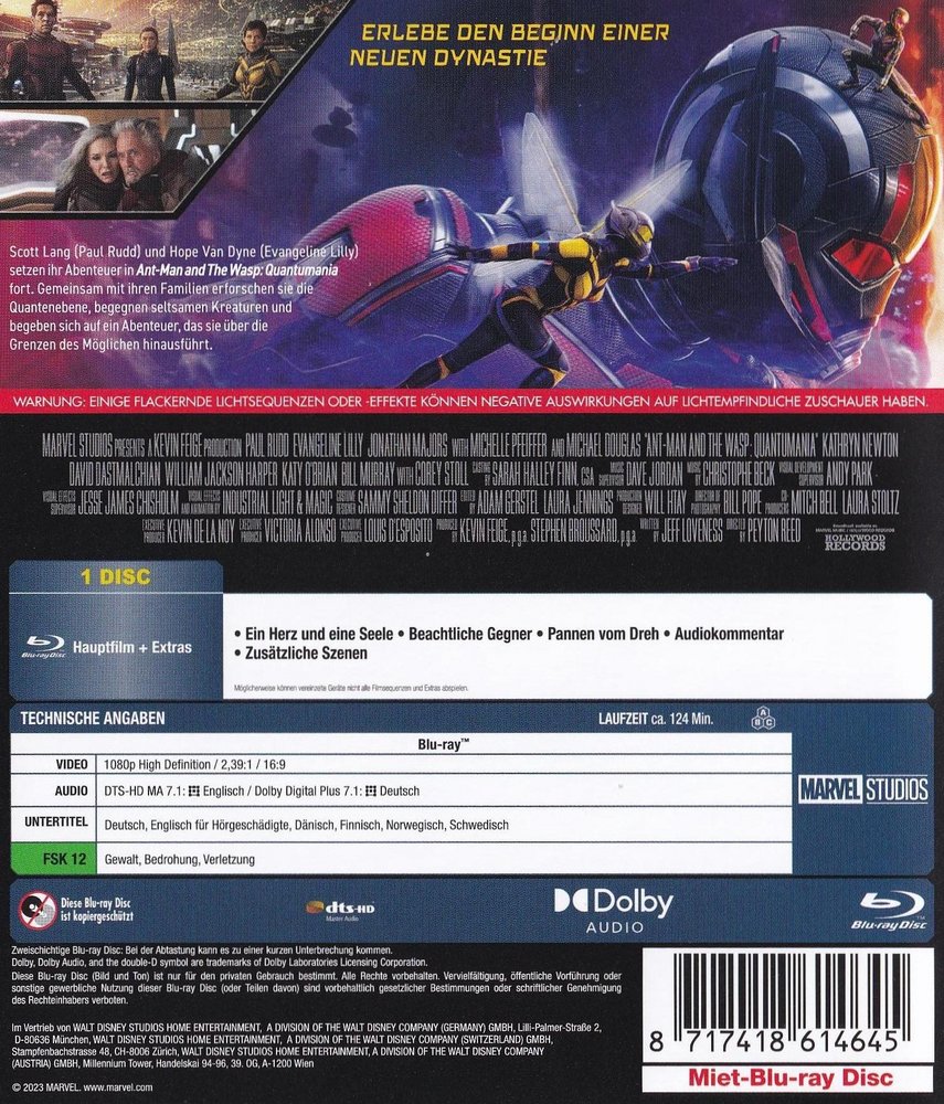 Jetzt Ant-Man 3 - Ant-Man and the Wasp: Quantumania (Blu-ray ...