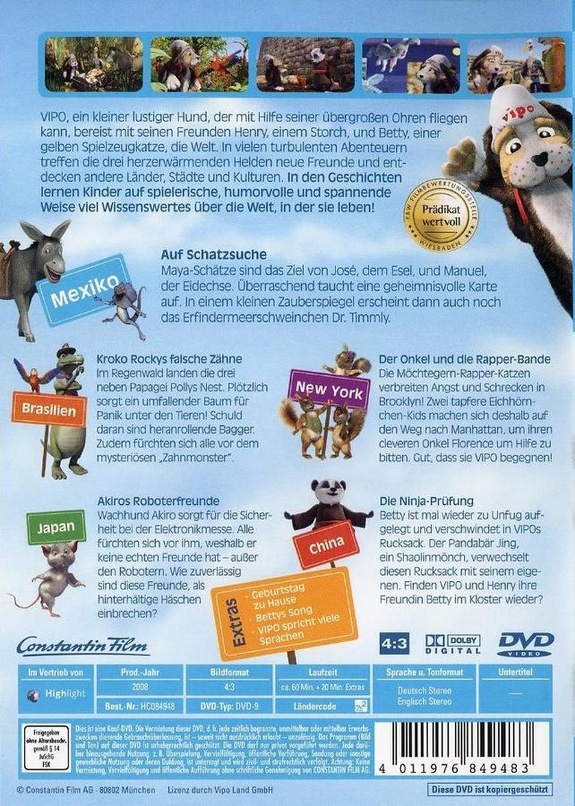 Vipo entdeckt die Welt: DVD oder Blu-ray leihen - VIDEOBUSTER.de