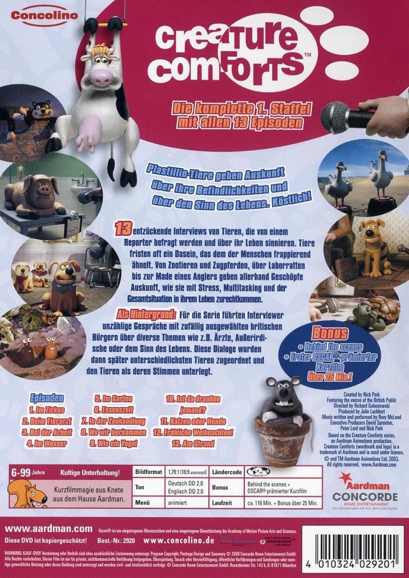Creature Comforts - Staffel 1: DVD oder Blu-ray leihen - VIDEOBUSTER.de