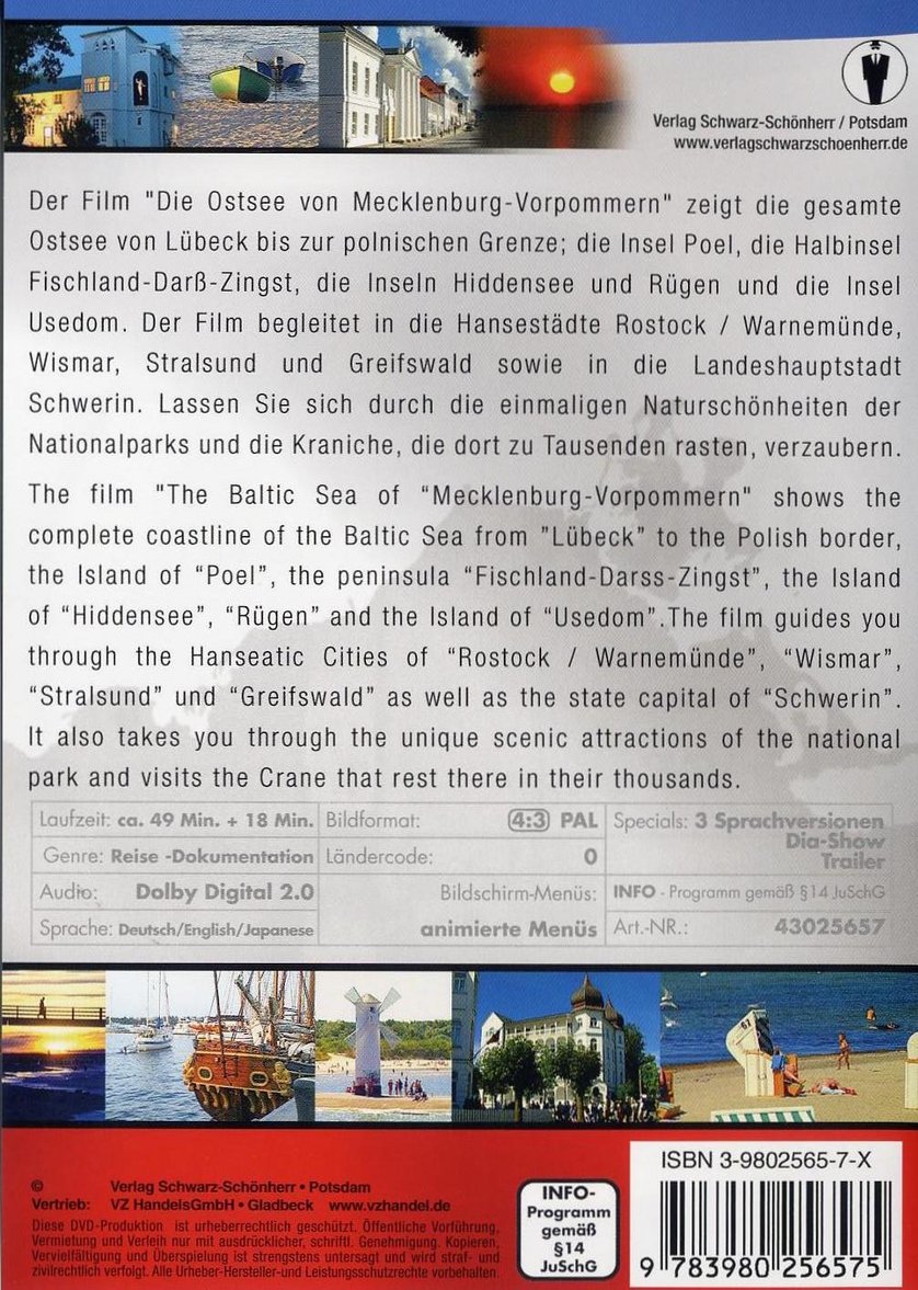 Die Ostsee von Mecklenburg-Vorpommern: DVD oder Blu-ray leihen ...