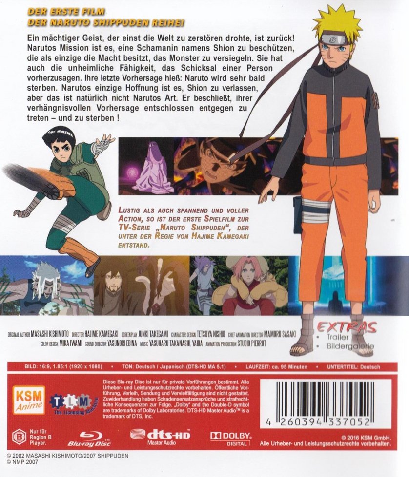 Naruto Shippuden - The Movie 1: DVD oder Blu-ray leihen - VIDEOBUSTER.de