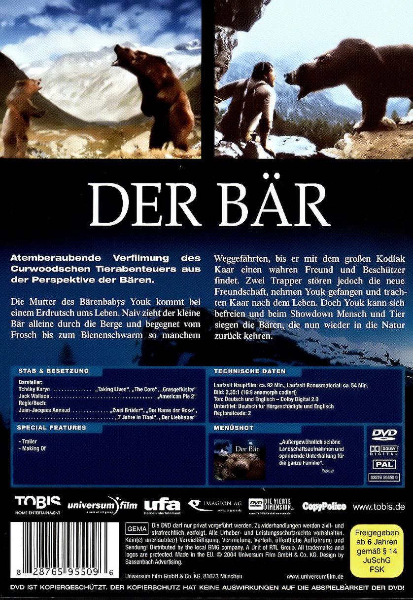 Der Bär: DVD oder Blu-ray leihen - VIDEOBUSTER.de