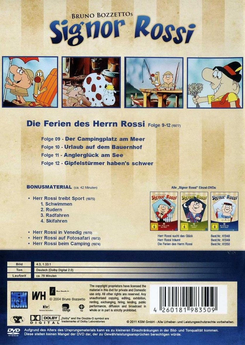 Signor Rossi 3 - Die Ferien des Herrn Rossi: DVD oder Blu-ray leihen ...