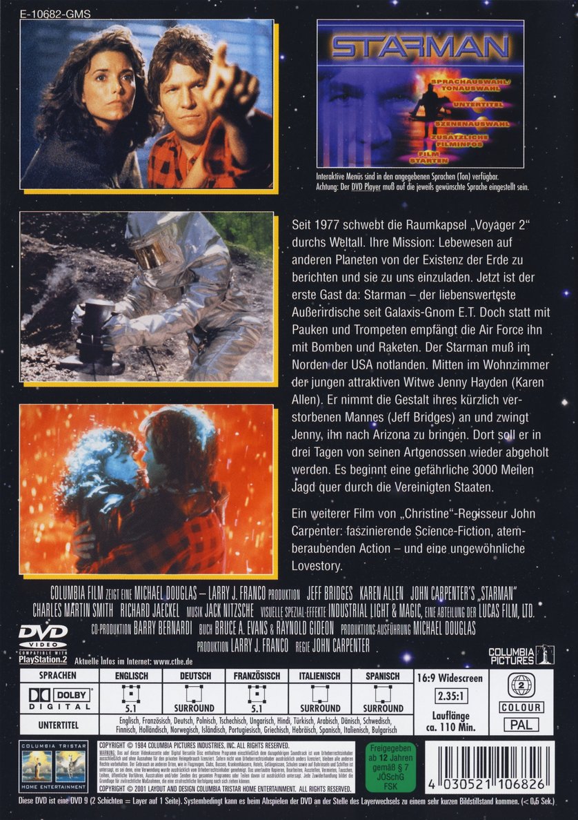 Starman: DVD oder Blu-ray leihen - VIDEOBUSTER.de