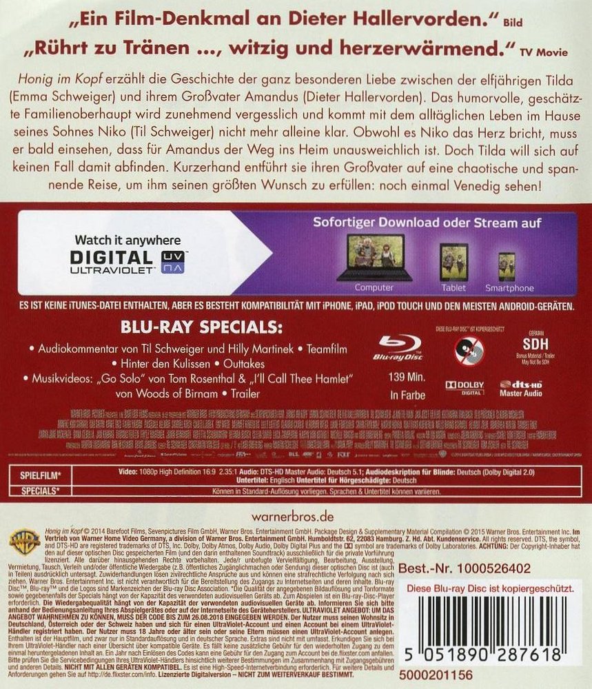 Jetzt Honig im Kopf (Blu-ray), gebraucht kaufen