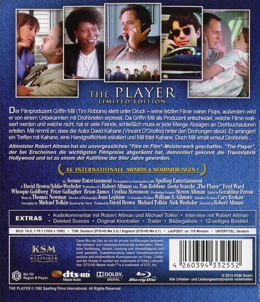 The Player: DVD, Blu-ray oder VoD leihen - VIDEOBUSTER.de