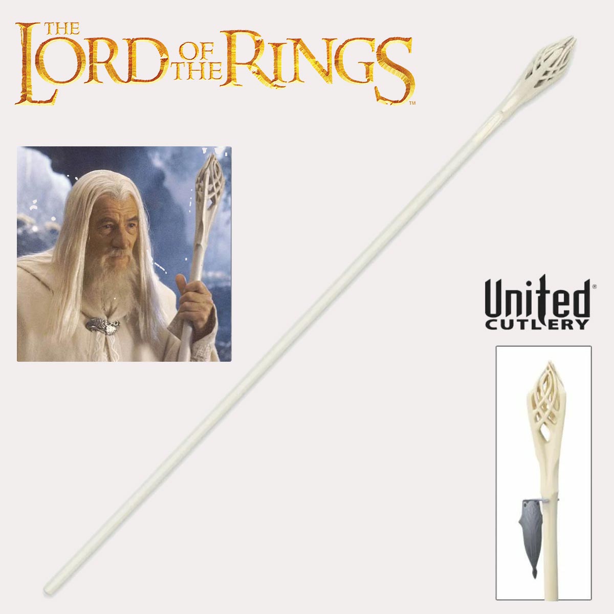 Stab von Gandalf dem Weißen - Zauberstab-Replik - LIMITIERT