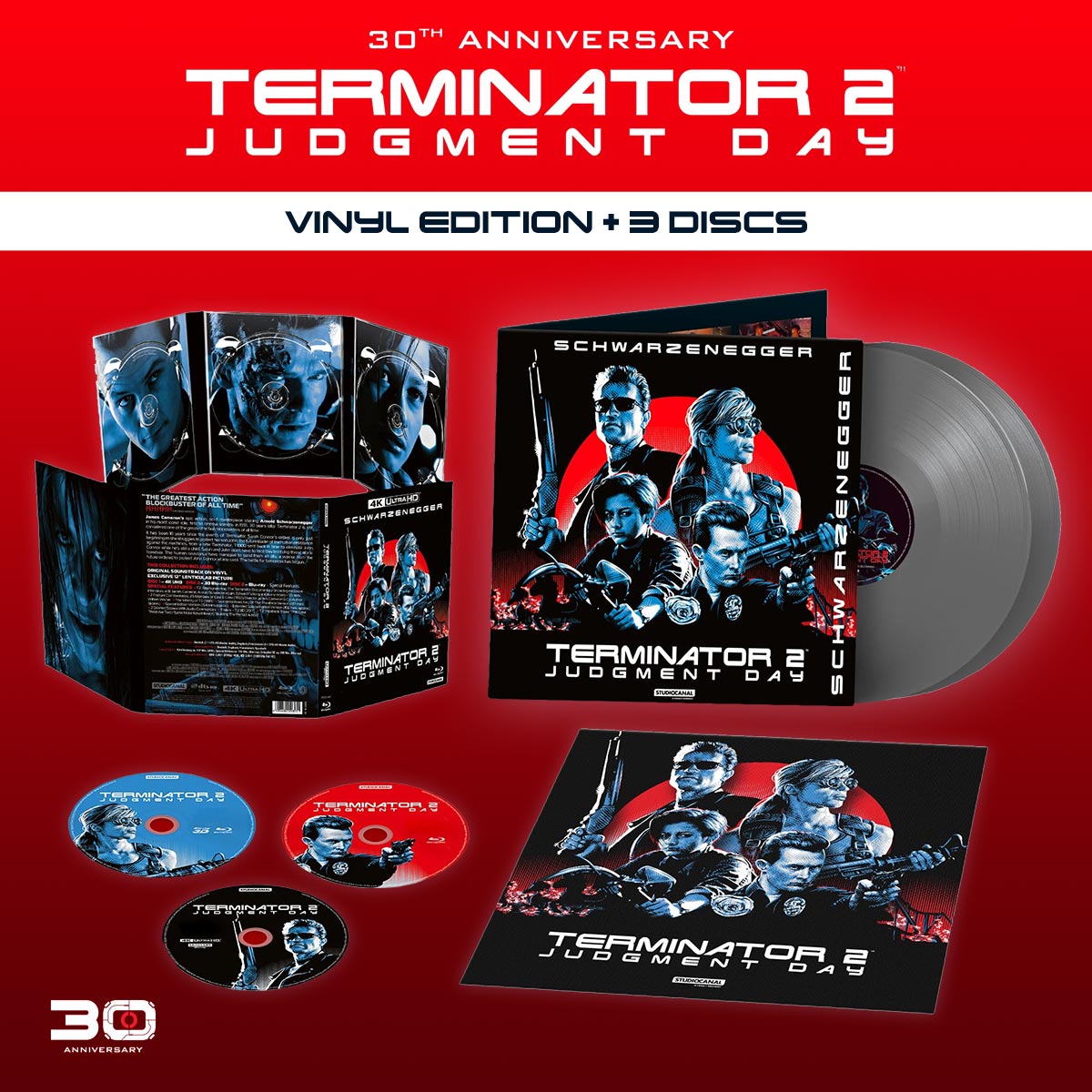 Terminator 2 - Limited 30th Anniversary Vinyl Edition (4K Ultra-HD ...